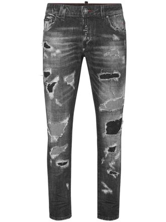 Philipp Plein jean à coupe skinny - Noir