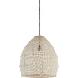 Light & Living Light & Living - suspension - Makassar - beige - textile - E27