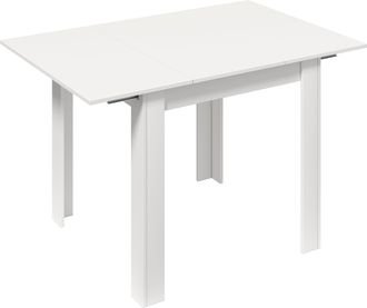 VCM Esstisch ausziehbar, Holz K&uuml;chentisch 80-120 cm, kompakter Speisetisch f&uuml;r K&uuml;che & Essbereich, Tisch Pesoli