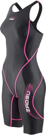 Zaosu Wettkampf-Schwimmanzug Z-Black VITA - Badeanzug für Mädchen und Damen, Farbe:schwarz/pink, Größe:128