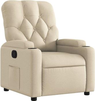 vidaXL Relaxsessel Creme Stoff - Vidaxl