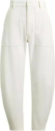Polo Ralph Lauren Femme, Pantalons, Blanc, Taille: 36 FR Tapered Pantalons
