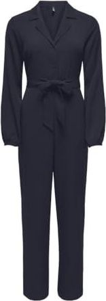 Only Onlnova Life Vis L/S Zira Combinaison Solide, Bleu Nuit, XL Femme