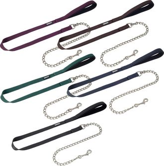 Eskadron F&uuml;hrleine/F&uuml;hrkette vernickelt - New Basic, Farbe:racinggreen