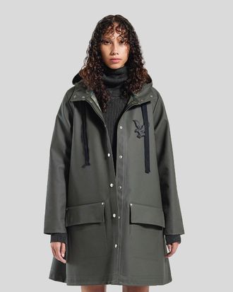 Lyle & Scott Damen Stutterheim Mosebacke Jacke - Gr&uuml;n