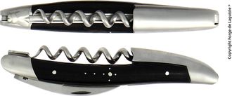 Forge de Laguiole Forge de Laguiole Sommeliermesser | Dreiteilig - Ebenholz - Finish Matt