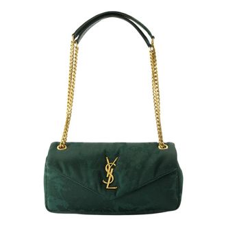 Saint Laurent Barock Blumig Jacquard Kleine Tasche - - Bags - Damen - Gr&uuml;n - ONE SIZE