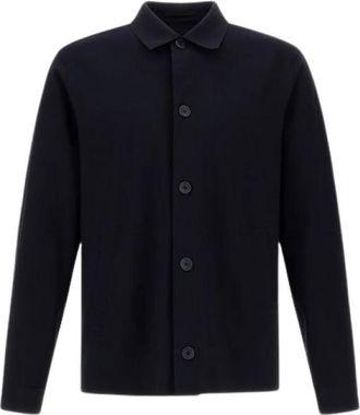 Herno Homme, Vestes, Bleu, Taille: XL Shacket en scuba l&eacute;ger