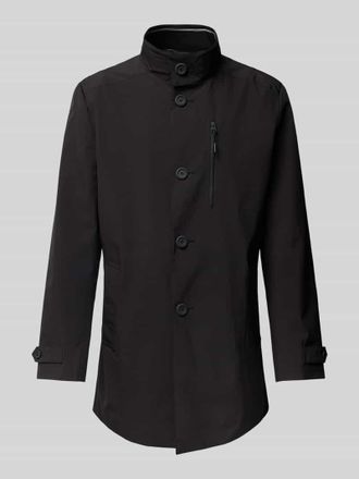 s.Oliver Black Label Regular Fit Mantel mit wasserabweisender Funktion und Stehkragen