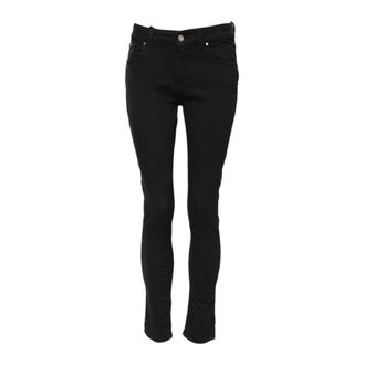 Dolce & Gabbana Schwarze Skinny Denim Jeans mit Rei&szlig;verschluss - - Jeans - Damen - Schwarzk - XS