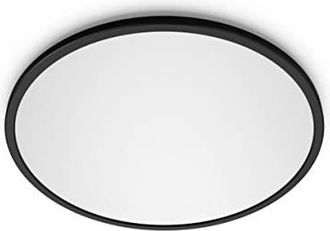 Philips Plafonnier ROND &agrave; panneau LED SceneSwitch &agrave; intensit&eacute; variable, 3 ambiances diff&eacute;rentes, blanc chaud 18W. pour l&eacute;clairage int&eacute;rieur, le salon et la ch