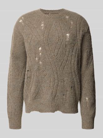 AllSaints Regular Fit Strickpullover im Destroyed-Look