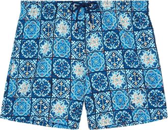 HOM Badeshorts Beach Boxer Maiolica