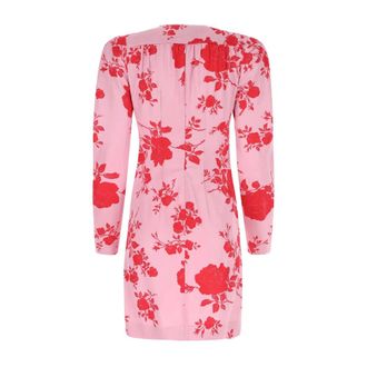 Philosophy di Lorenzo Serafini Gedrucktes Satin -Mini -Kleid Philosophy di Lorenzo Serafini