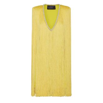 Philipp Plein Fringe Mini Dress - - Dresses - Damen - Gelb - XS