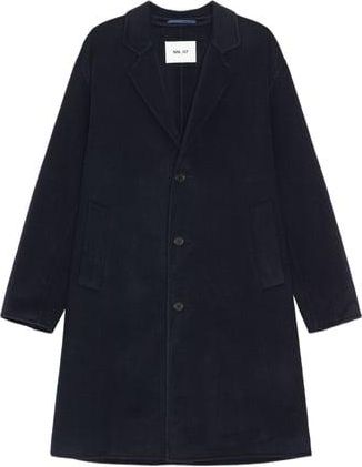 Nn.07 Manteau Kendrick long ample en laine m&eacute;lang&eacute;e