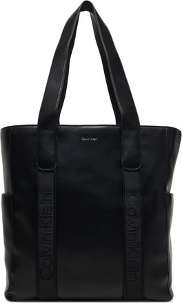 Calvin Klein Handtasche Calvin Klein Webbing Strap Tote LV04F3289G Schwarz