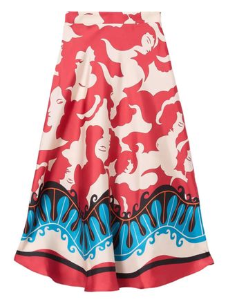 La DoubleJ x Mother jupe Lungomare - Rouge