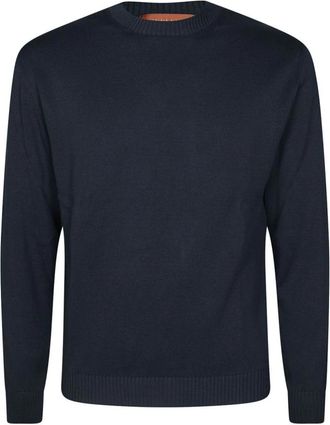 Daniele Fiesoli Homme, Pulls, Bleu, Taille: L Pull Bleu à Manches Longues