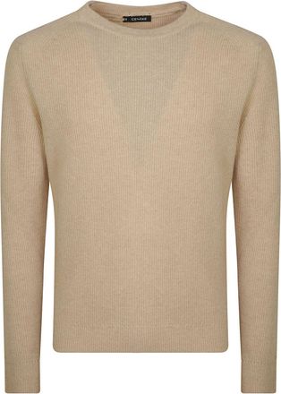 Cenere GB Gerippter Strickpullover - Nude