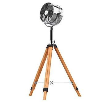 Cecotec Stativl&uuml;fter EnergySilence 1200 Woody. 80 W, 3 12-Zoll-Klingen, 30 cm Durchmesser, Kupfermotor, 3 Geschwindigkeiten, Holzstativ, h&ouml;henverstellbar 90 c