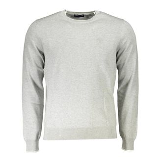 North Sails Grauer Baumwollpullover mit langen &Auml;rmeln - - Knitwear - Herren - Grau - 2XL