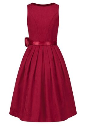 N&uuml;bler Trachtenkleid Midi-Dirndl Floreta in Herzrot von N&uuml;bler - Rockl&auml;nge 60 cm