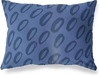 Bonamaison Le Jardin du Lin Kissenbezug Zierkissenbezug Blau Kissenbezug, Für Bett, Auto, Sofa, Haus, Wohnzimmer, Schlafzimmer, Dekoration, 45x60 Cm - Entworfen 