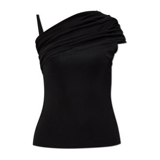 Versace Femme, Tops, Noir, Taille: 34 FR Haut une épaule