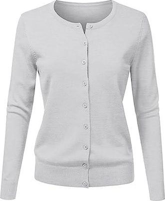 Generic IQYU Veste demi-saison pour femme - Cardigan surdimensionn&eacute; - Veste en tricot &agrave; manches longues avec boutonni&egrave;re - Cardigan d&eacute;t&eacute; l&eacute;ger - Veste surdime