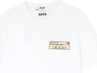 Msgm Msgm, Homme, Tops, Blanc, Taille: M T-Shirt