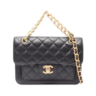 Chanel Pre-owned Matelasse Small Flap 2way Lambskin Shoulder Bag - - Pre-owned - Damen - Schwarzk - ONE SIZE
