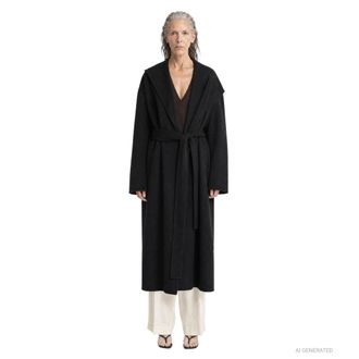 Toteme Hoodie Belted Coat
