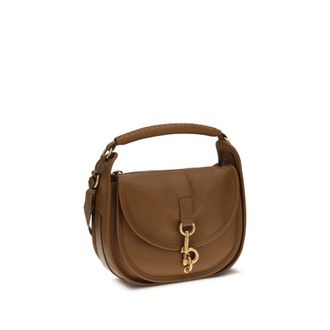 Burberry Womens Brown Calf Leather Bos Taurus Shoulder Bag