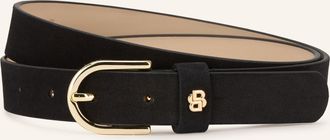 HUGO BOSS Lederg&uuml;rtel Scarlet schwarz