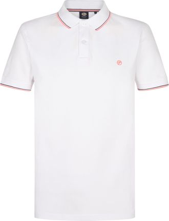 Petrol Industries Herren Poloshirt Kurzarm - Baumwolle - Klassischer Kragen - Herrenbekleidung - Wei&szlig; - XXXL