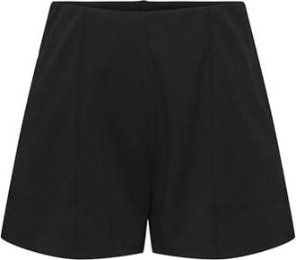 Only Elastic Waist Onlsania Short &eacute;lastique Taille JRS, Noir, XS Femme