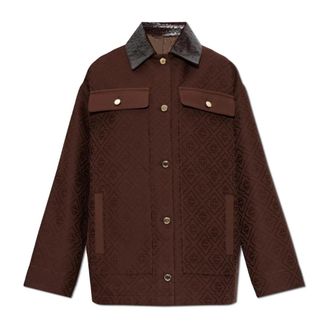Casablanca Jacke mit Lederkragen - - Jackets - Damen - Braun - S