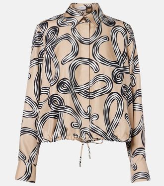 Loewe Blouse Paulas Ibiza Anagram en soie