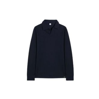 Aspesi Homme, Tops, Bleu, Taille: XL Polo Tricot&eacute; Manches Courtes