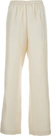 Loulou Studio Femme, Pantalons, Blanc, Taille: 38 FR Pantalons