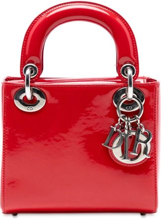 Dior Hobo Bags - Mini Patent Lady Dior - Gr. unisize - in Rot - f&uuml;r Damen
