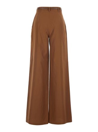 Max Mara Womens Trousers Farea Grey Cotton