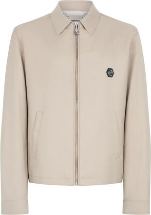 Philipp Plein Homme, Vestes, Beige, Taille: 3XL Blouson Zipp&eacute;