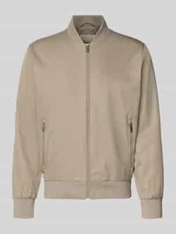 Calvin Klein Bomberjacke mit Rei&szlig;verschlusstaschen Modell MATTE