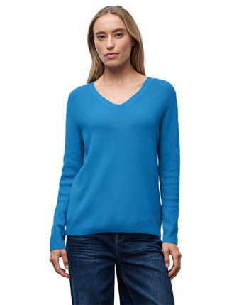 Street One Damen Basic V-Neck Pullover