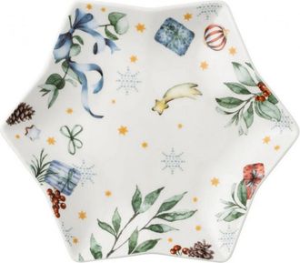 Hutschenreuther Sammelserie 2025-Alle Jahre wieder-Sternschale 24 cm-&Oslash; 23,6 cm