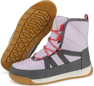 Mishansha Schneestiefel Damen Warm Gefüttert Winterschuhe rutschfeste Winterboots Rosa 42EU