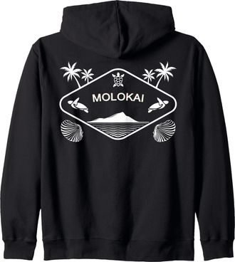 Cervera & Team Hawaii Molokai Hawaii Palmen Insel Meeresschildkr&ouml;te Souvenir Kapuzenjacke