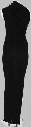 Rick Owens Womens Knit Dress Athena Black New Wool